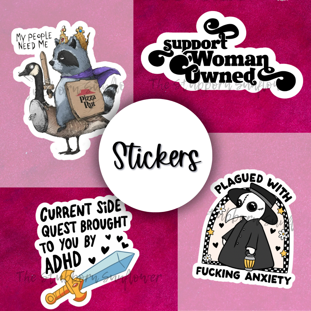 Stickers – The Stubborn Sunflower